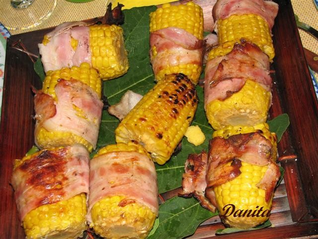 Le leccornie di Danita: Pannocchie al bacon arrostite